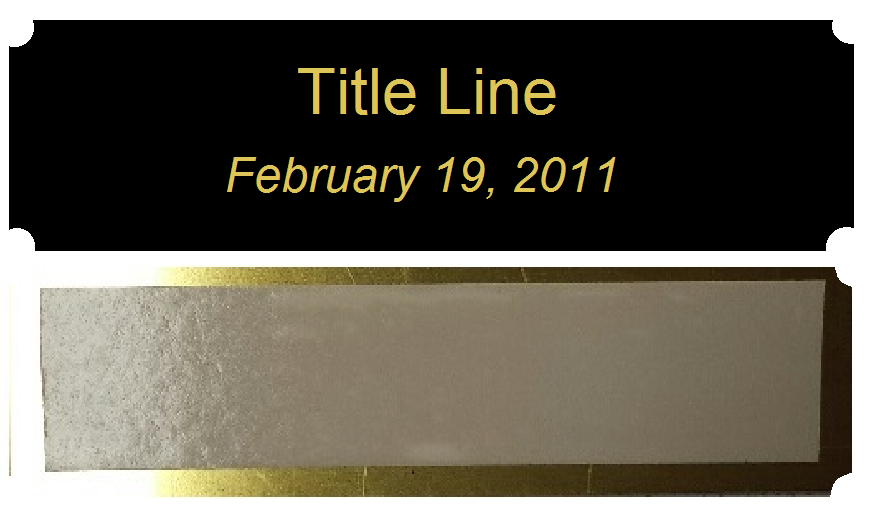 Date Edition Personalized Tags Metal 1" x 4" | Custom Den