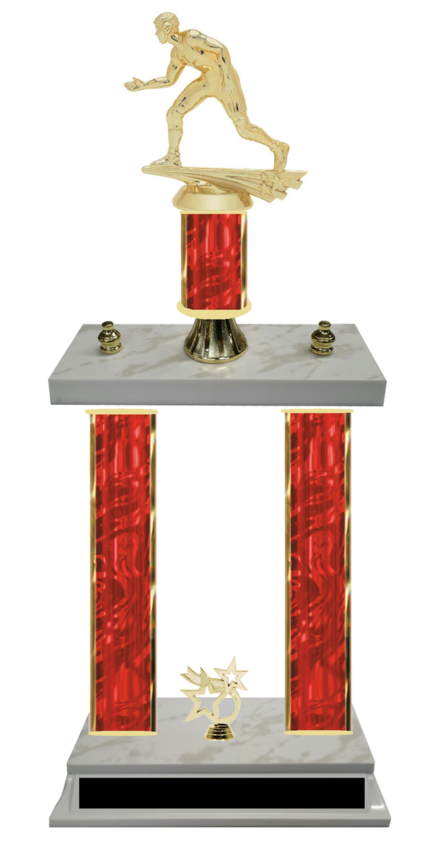 Wrestling Double Column Team Trophy Available in 8 Colors | Custom Den